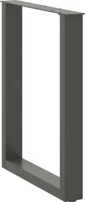 vidaXL Nohy k jídelnímu stolu ve tvaru U, 2 ks, ocel, 70 x (72-73) cm, ocel [4013185] Barva: Bílá