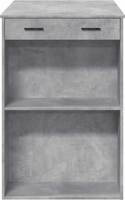 Barový stůl betonově šedý 102 x 70 x 103,5 cm kompozitní dřevo 3309324