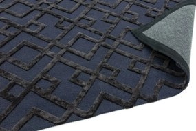 Černý  koberec Doons Black Trellis Rozměry: 120x170 cm