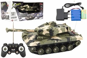 Rc tank teddies tank rc plast 27cm 27mhz na baterie+dobíjecí pack
