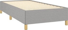 Box spring postel s matrací světle šedá 80 x 200 cm textil 3128637