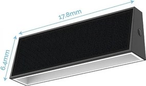 Viking - LED Solární nástěnné svítidlo LED/1,3W/3,7V IP44 4000K 2000 mAh