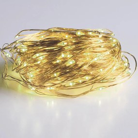 ACA DECOR Venkovní zlatý LED nano řetěz 30m WW 8 funkcí