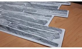 GRACE obkladový 3D PVC panel - Bridlica tmavo šedá 500 x 980 mm