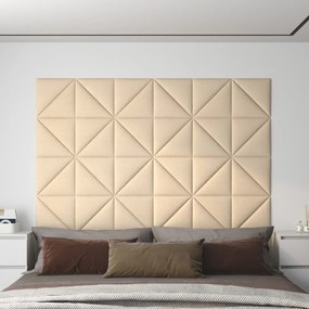 vidaXL Nástěnné panely 12 ks 30 x 30 cm textil 0,54 m² [343936] Barva: taupe