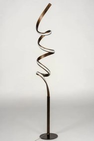 Stojací designová LED lampa Spira Bronse