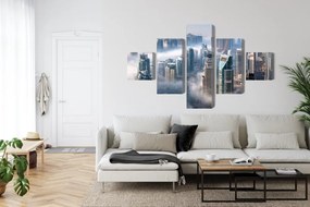 Vícedílný obraz Panorama Města Dubaj V Mlze Nedostatek Nedostatek Plátno Canvas 250x150