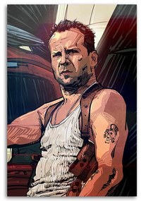 Gario Obraz na plátně John McClane fiktivní postava - Nikita Abakumov Rozměry: 40 x 60 cm