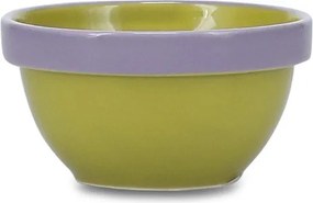 Zelená/fialová miska z kameniny 170 ml Duo – ONA