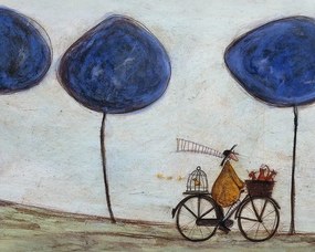 Obraz na plátně - Sam Toft, Freewheelin' with Joyce Greenfields and the Felix 3