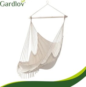 Houpačka - závěsné křeslo 210 cm béžová Gardlov