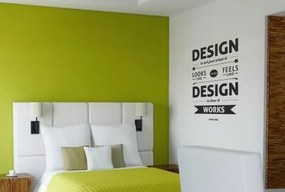Samolepky na zeď - Design by Steve Jobs Barva: Zelená limetka, Velikost: 100x60 cm
