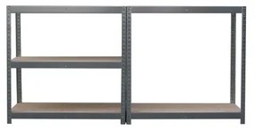 Kovový regál METALKAS R100 180x90x40 cm 5 polic MDF