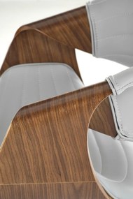 Jídelní křeslo K544 popelavě šedé/ořechové