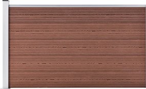 vidaXL Zahradní plot dřevoplast 175 x 105 cm [49075] Barva: Hnědá