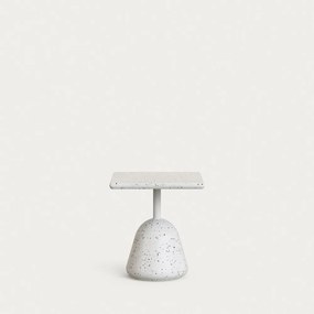 Zahradní konferenční stolek s terrazzo deskou 44x44 cm Saura – Kave Home