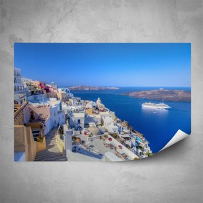 Plakát - Řecké město (60x40 cm) - PopyDesign