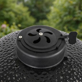 Keramický Kamado BBQ gril BestBerg BBGK-46B / Ø 38,3 cm / černá
