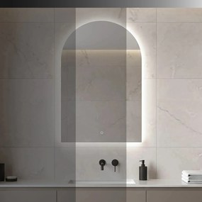 Tutumi Zrcadlo 90x60 cm s regulovatelným LED osvětlením HOM-01520