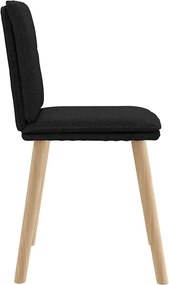 Jídelní židle 6 ks černé textil 3315627
