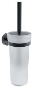 Nimco Unix - WC štětka nástěnná, s držákem, matné sklo/matná černá UNC 13094W-90