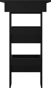 vidaXL Nástěnný barový stolek 102x45x103,5 cm kompozitní dřevo [811782] Barva: kouřový dub