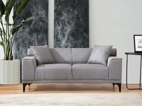 Hanah Home Dvoumístná pohovka PETRA světle šedá 163 cm 560ARE1526