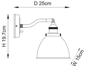 Endon 98746 - Nástěnné bodové svítidlo FRANKLIN 1xE14/7W/230V mosaz