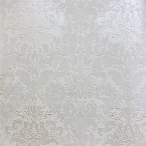 Vliesové tapety na zeď La Veneziana 3 57925, zámecký vzor damašek bílý, rozměr 10,05 m x 0,53 m, MARBURG