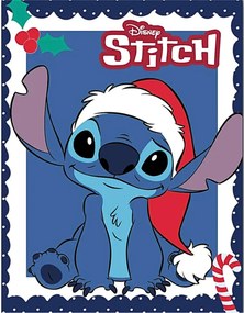 Deka dětská Stitch modrá flecee 140x100cm Faro