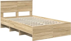 Rám postele s čelo Sonoma dub 120 x 123 cm Kompozitní dřevo 3408867