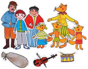 MARIONETINO Loutky pro děti - BUDULÍNEK - 7 ks