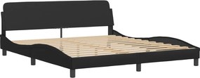 Postel s matrací Dover černá 180 x 200 cm umělá kůže 3208457