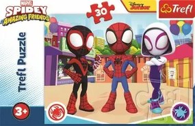Trefl - Puzzle - Spidey a jeho úžasní přátelé / 30 dílků / 27 x 20 cm