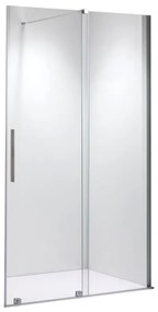BPS-koupelny Posuvné sprchové dveře HYD-ATA 150 chrom/transparent pro instalaci do niky - bez vaničky