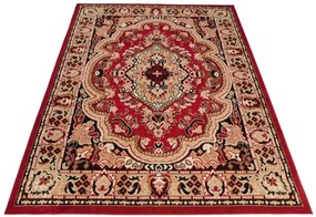 Kusový koberec ATLAS E951A Červený Rozměr: 200x200 cm