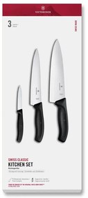 Victorinox - Sada kuchyňských nožů SWISS CLASSIC 3 ks černá