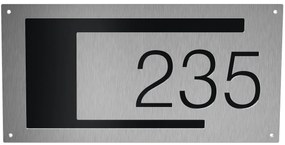 Domovní číslo tabulka 8b Velikost: 40 x 20 cm (XL) - Doporučujeme