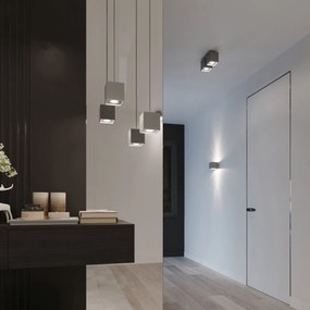 Sollux Lighting Stropní svítidlo QUAD 1 šedé
