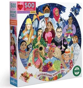 Eeboo kulaté puzzle mezinárodní den žen 500 dílků