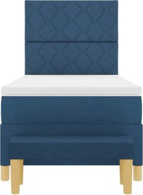 Postel s boxspringem s polštářem Modrá 200 x 90 cm textil 3344351