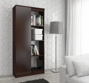Regál R80 1D 4P CLP wenge