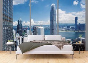 Vliesová fototapeta na zed' Okno do Hongkongu | 360 x 254 cm | DFTS1318