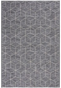 Flair Rugs koberce Kusový koberec Lipari Napoli Black – na ven i na doma - 120x170 cm