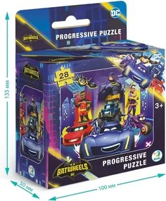 DODO Puzzle Batwheels: Volám všechny! / 28 dílků / 22 x 22 cm