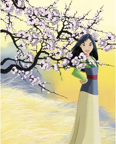 Komar Vliesová fototapeta Disney Mulan Cherry Blossoms 200 x 250 cm