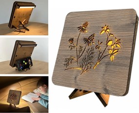 Li-Go "Heřmánek" lampa 19x19cm provedení povrchu: jedle