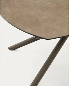 Rozkládací jídelní stůl s přídavnou deskou s keramickou deskou 100x130 cm Yodalia – Kave Home
