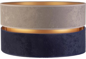 Duolla - Stínidlo univerzální DUO E27 pr. 40 cm šedá/modrá/zlatá 82689
