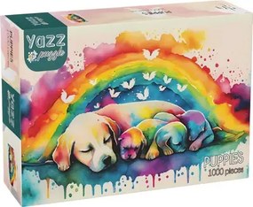 YAZZ Puzzle Štěňátka / 1000 dílků / 68 x 48 cm
